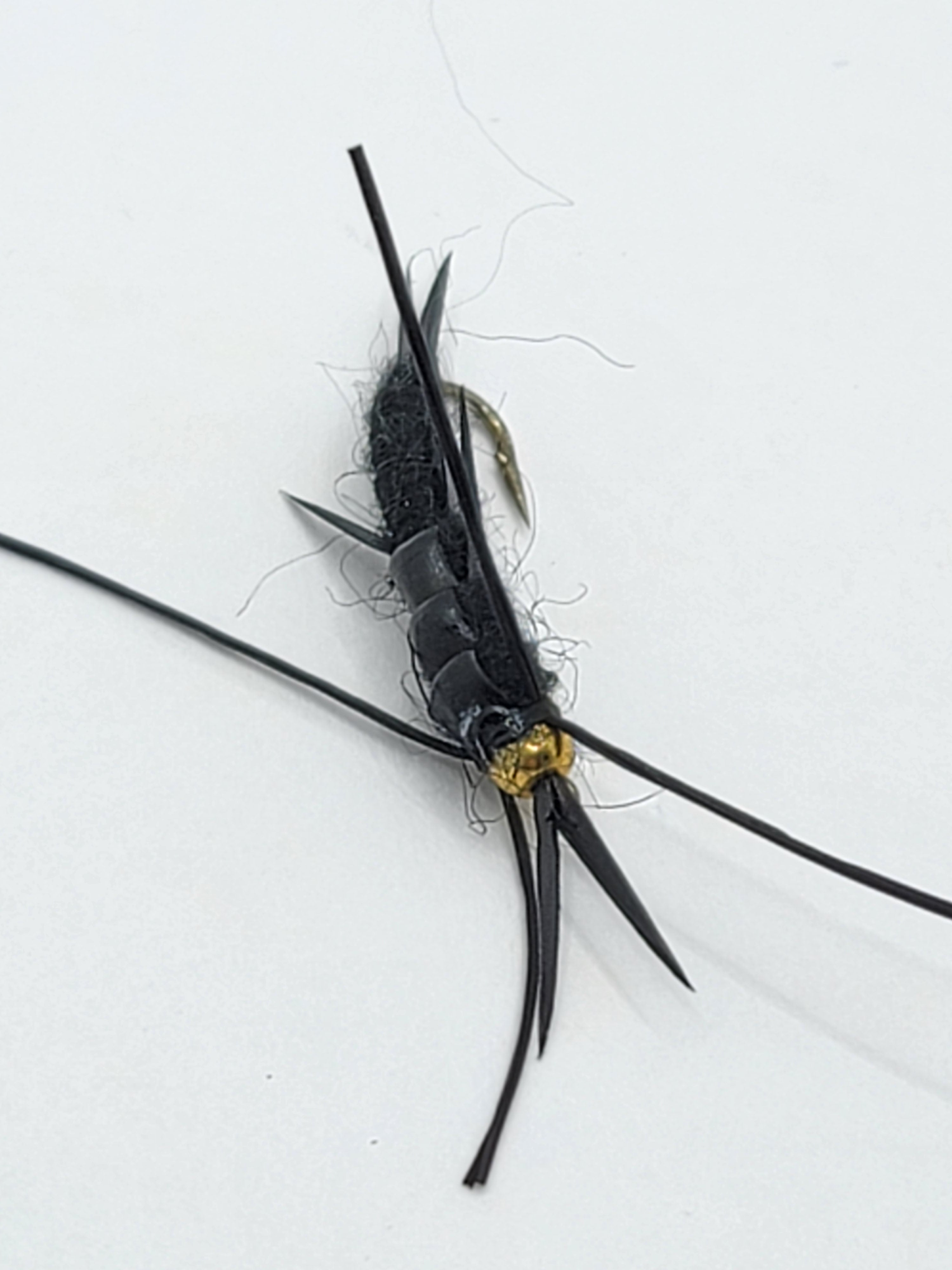 Black Stonefly Rubber Legged Nymph #8 hook – River Roe Tackle Co.