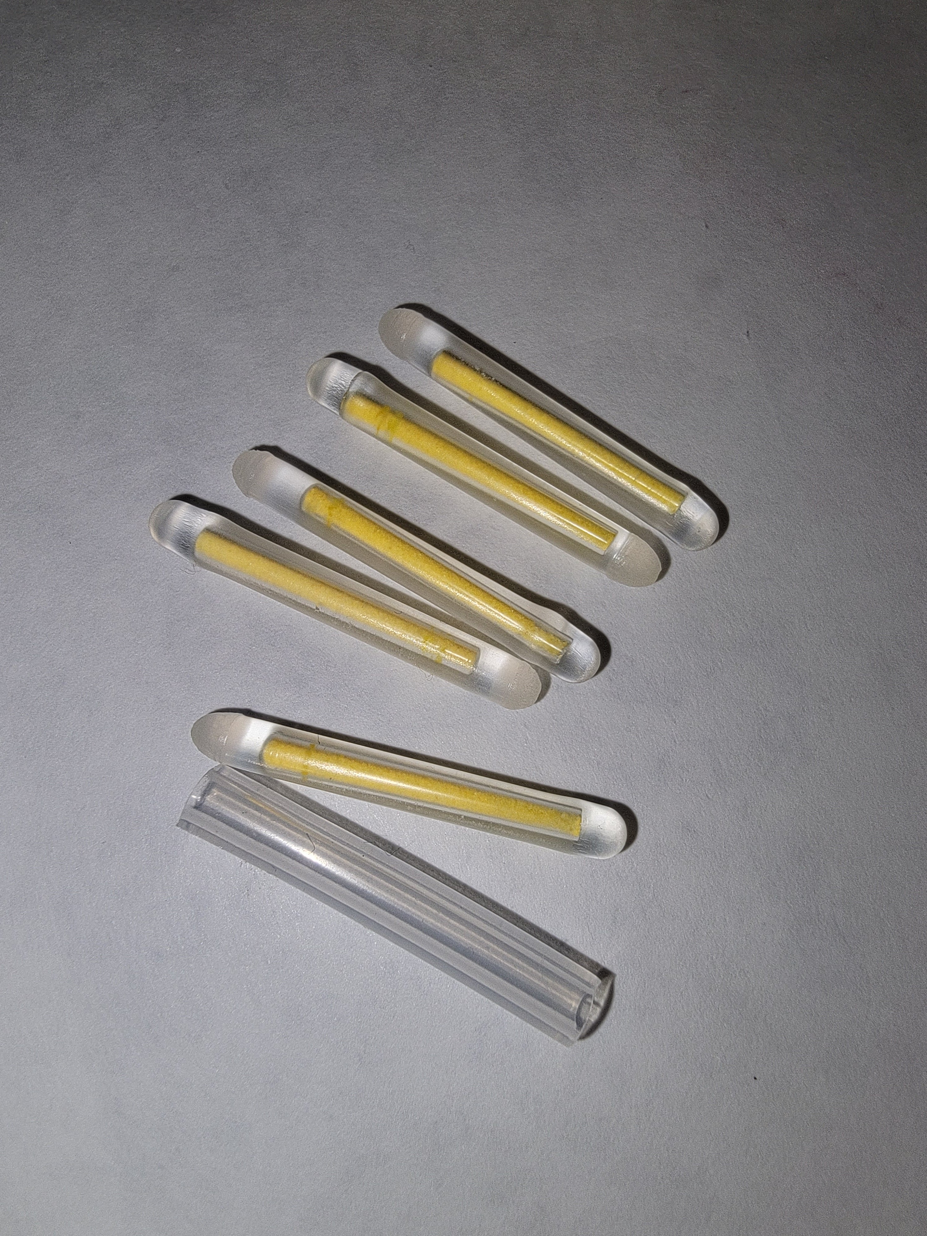 5 mini glow sticks with extra long float tubing – River Roe Tackle Co.