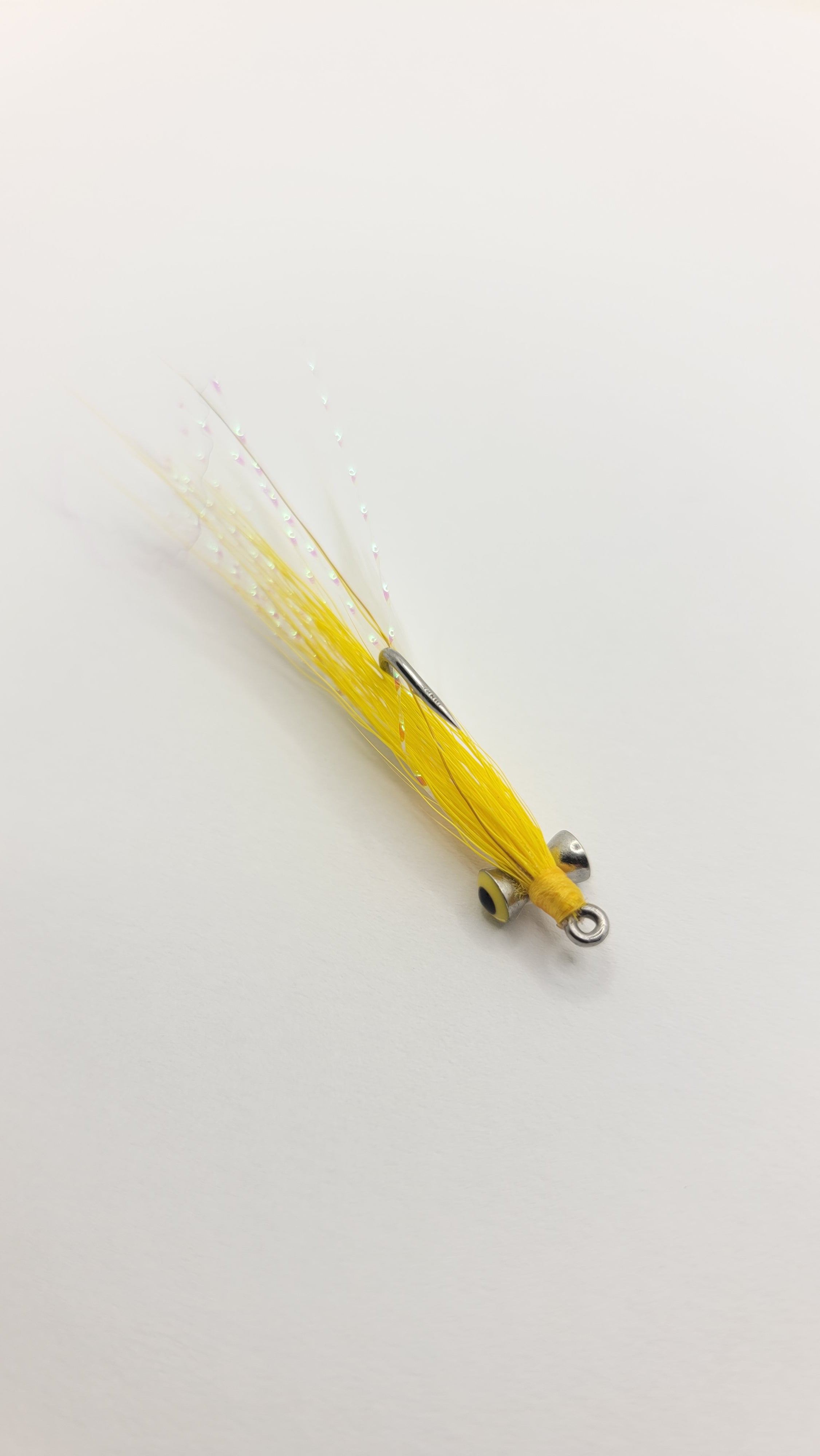 Yellow / White Clouser Minnow – River Roe Tackle Co.
